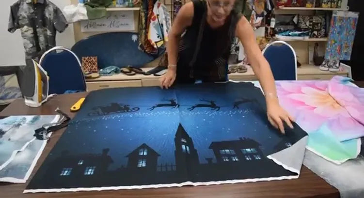 How to Square Up A Panel From Hoffman Fabrics – Lonesome Pine Quilts