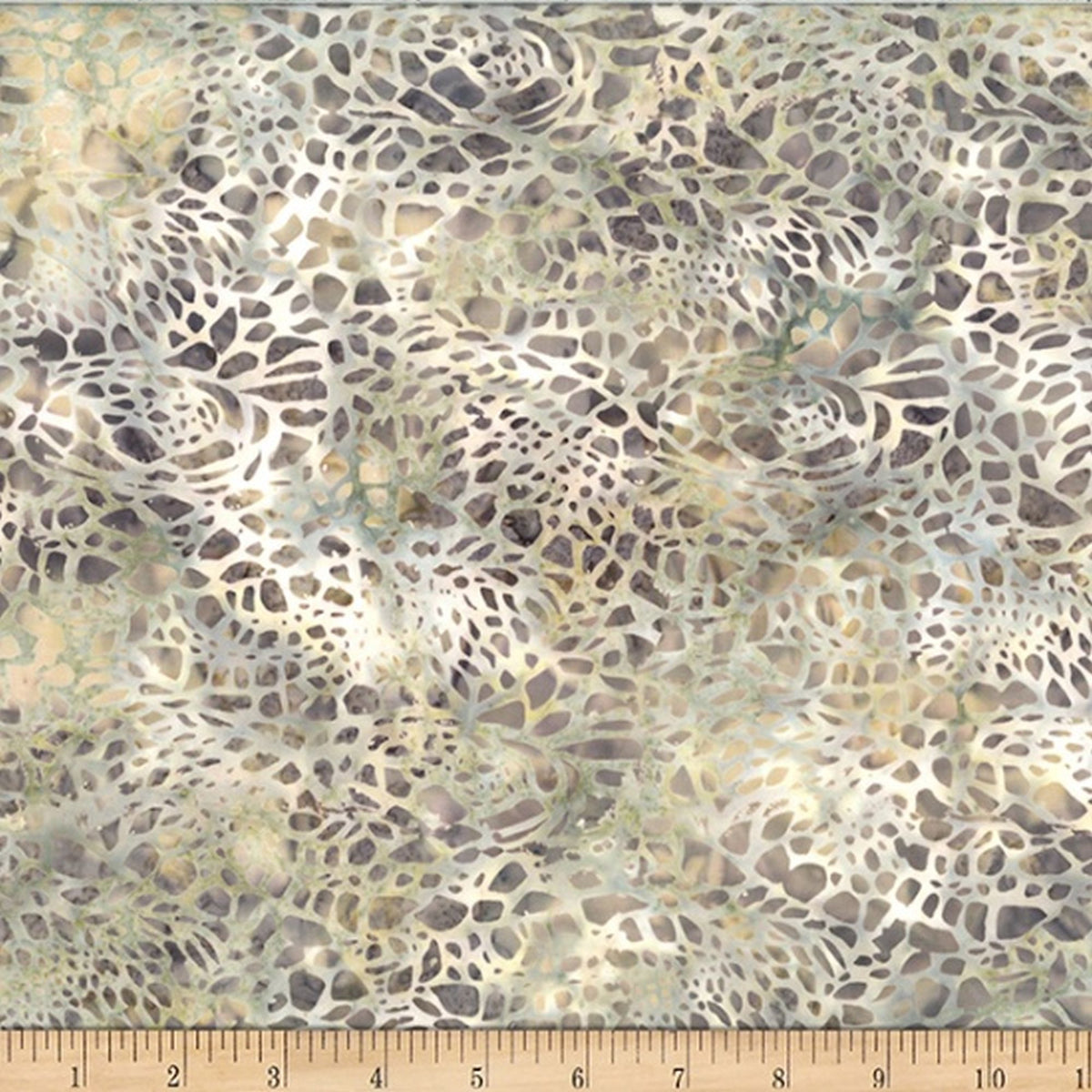 Jelly Fish Batik Fabric MR49-472-Pebble from Hoffman by the yard ...