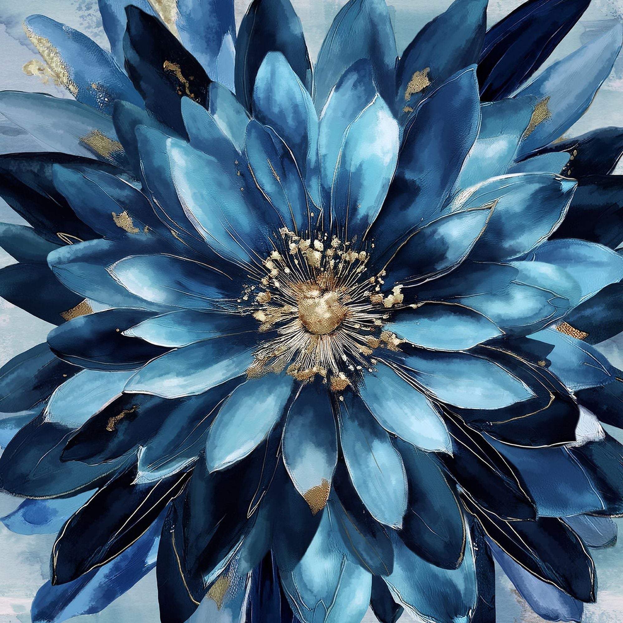 Behind Blue Eyes Flower Power Panel 8658P-73 Peacock by Funny Girl fro ...