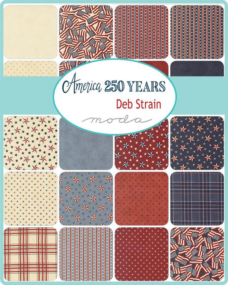 America 250 Years Layer Cake 56180LC by Deb Strain from Moda by the pa ...