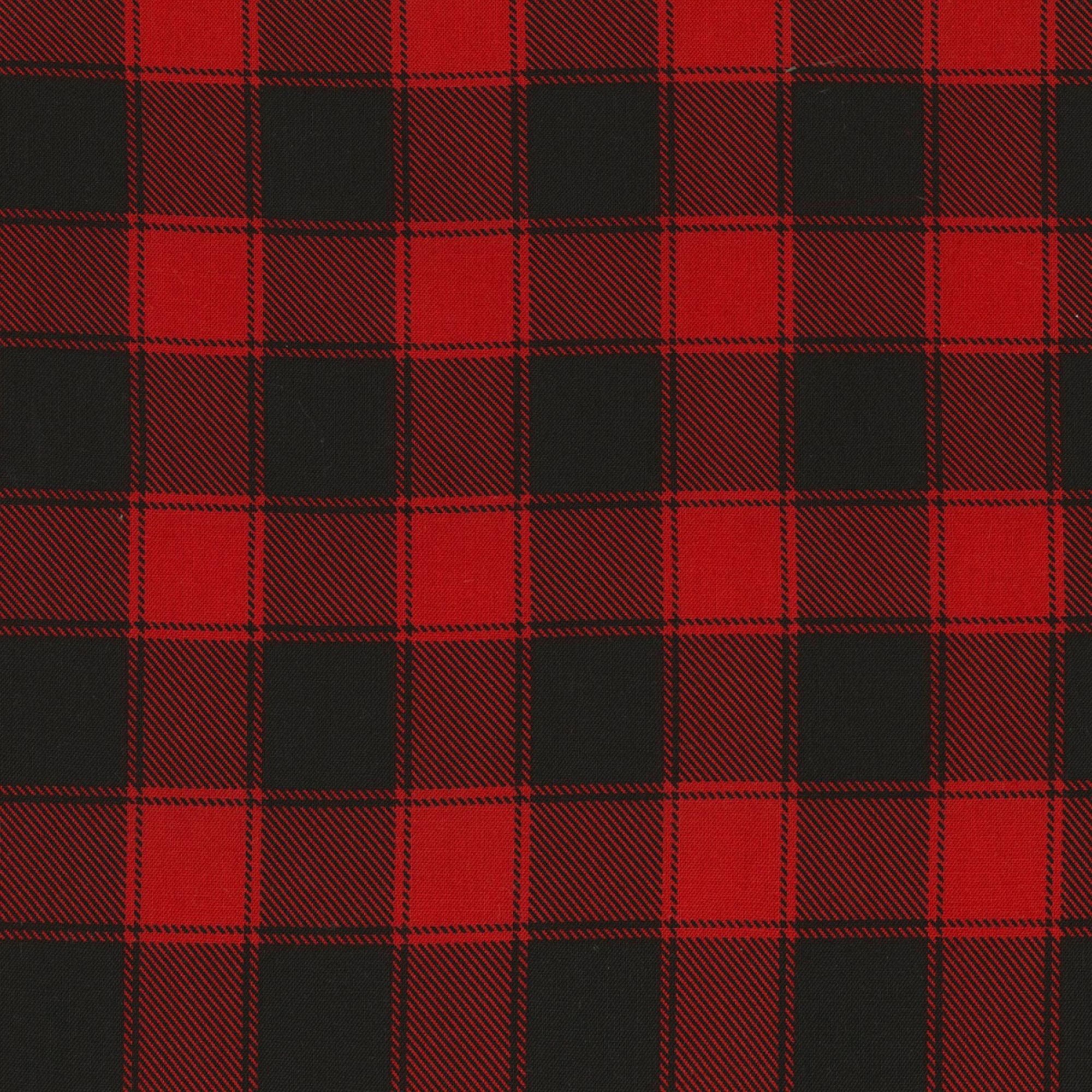 Holiday Red Buffalo Check Fabric C5784-Red from Timeless Treasures by ...