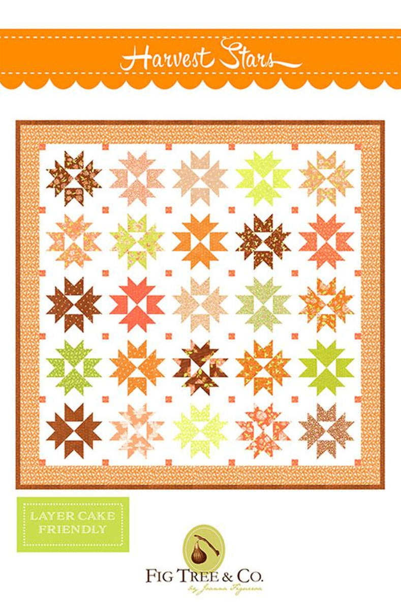 Harvest Stars Quilt Pattern FT 1855 by Fig Tree Quilts from Moda by th ...