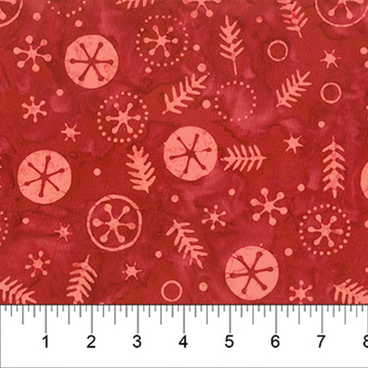 Winter Wonder Red Trim The Tree Batik Fabric 80823-24 by Banyan Batiks ...